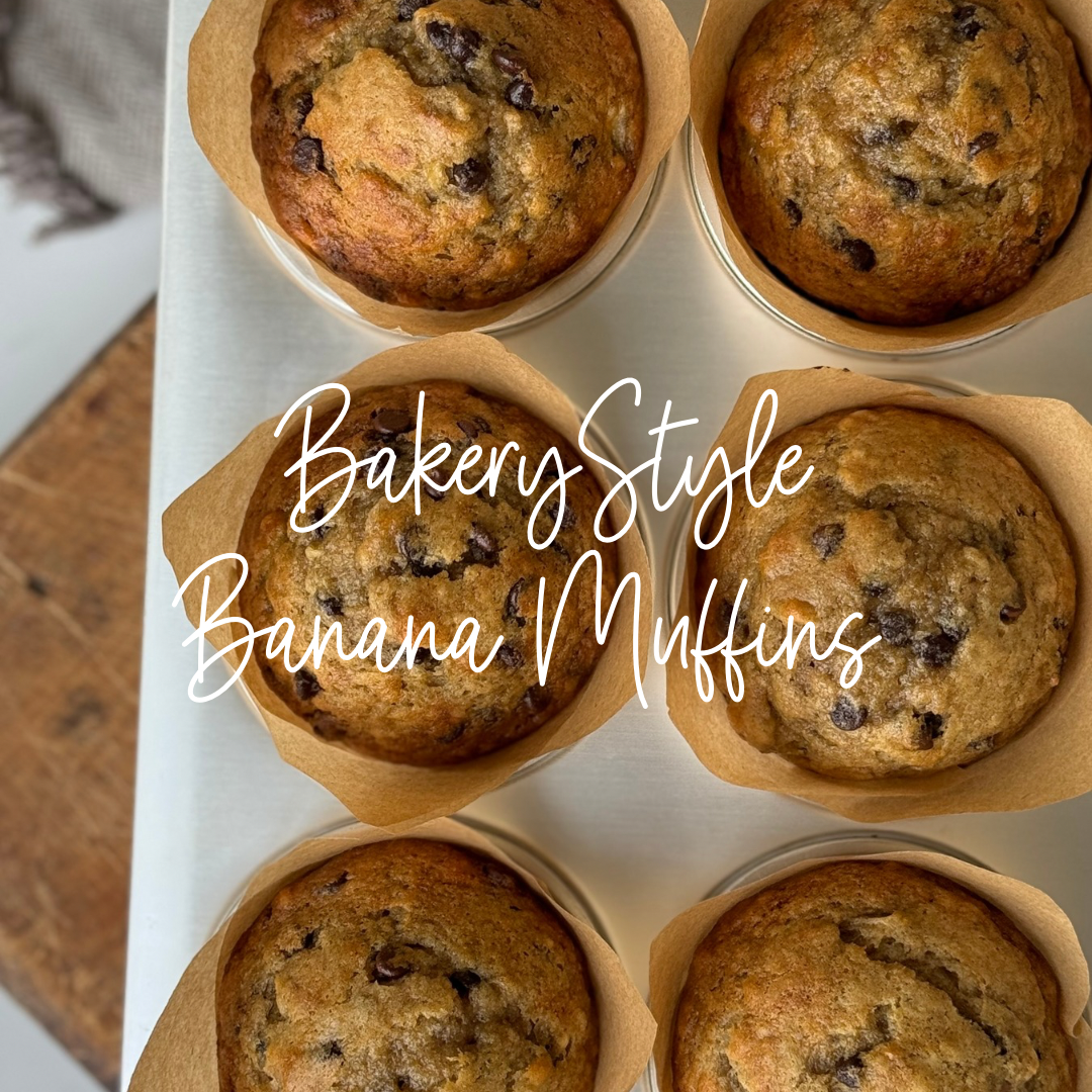 Bakery Style Banana Muffins | Better Basics Milling Company